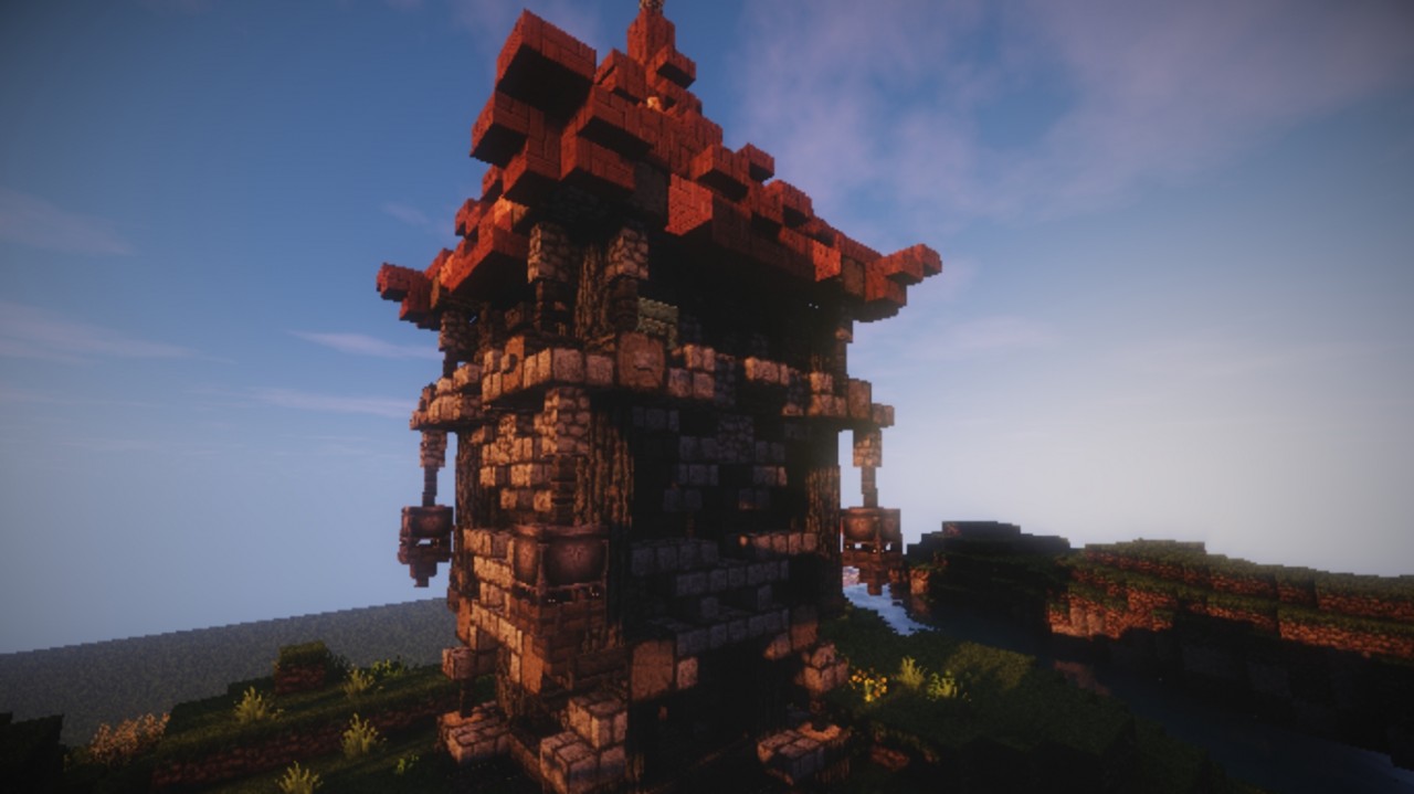 Small Surrealistic Japonese House Minecraft Map