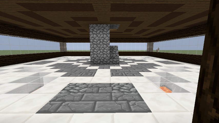 Basic House with cool floor design Minecraft Map