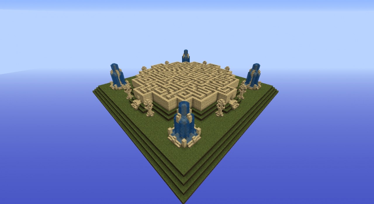 Sandstone maze Minecraft Map
