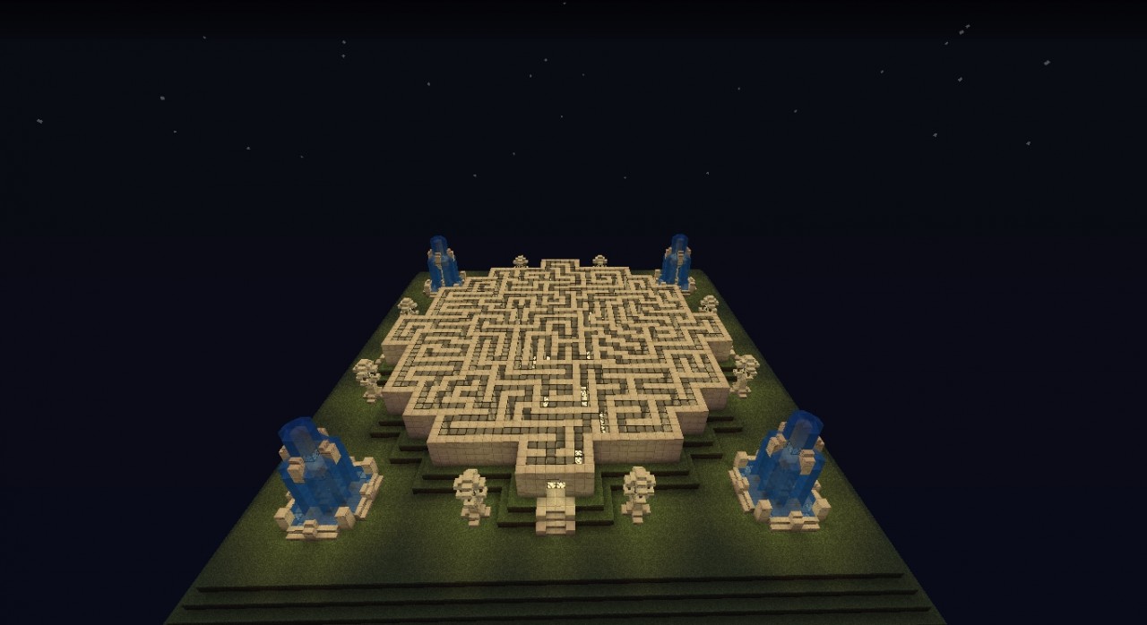 Sandstone maze Minecraft Map