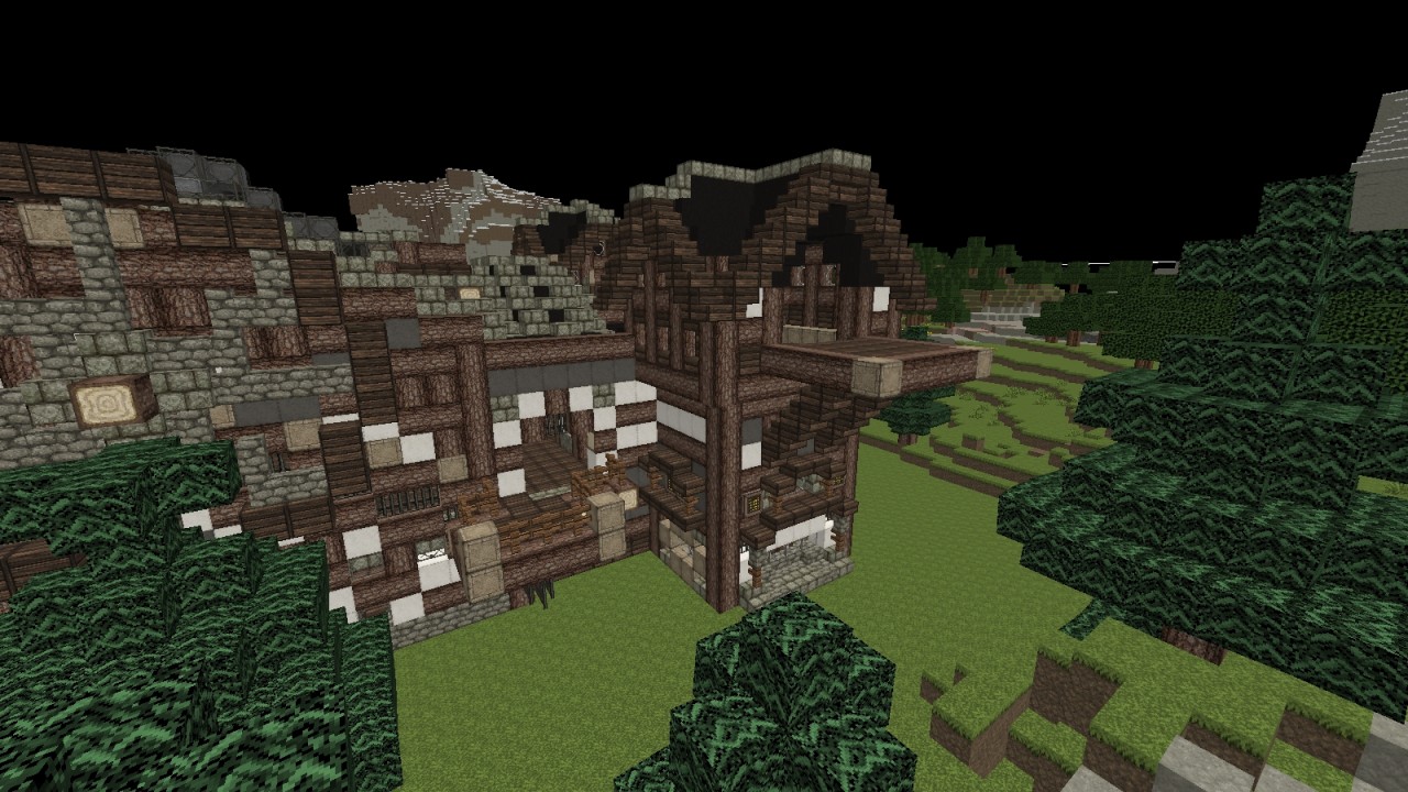 Steampunk Town Spawn Building Minecraft Map