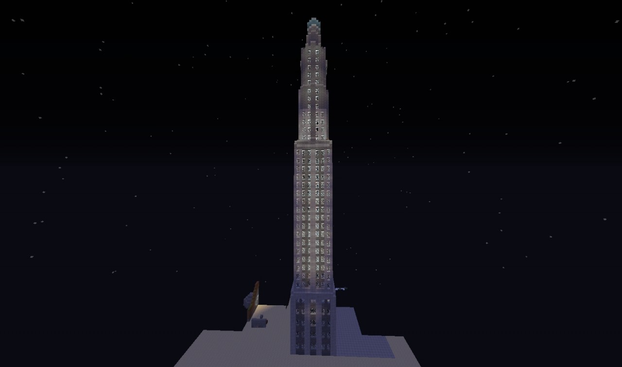 City style casino tower Minecraft Map
