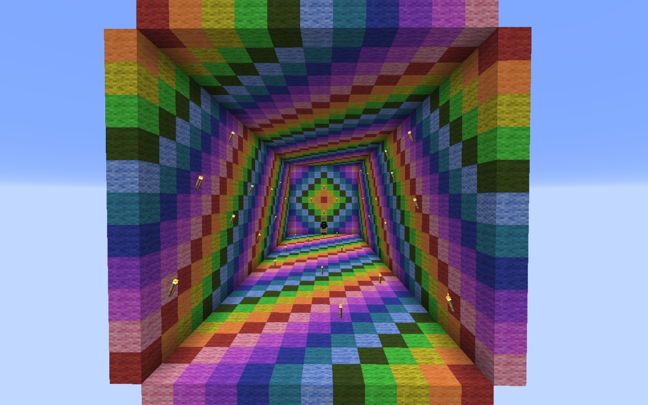 Extreme Rainbow Parkour Minecraft Map