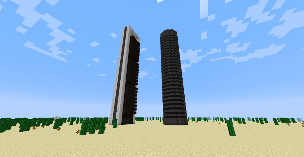 Cuatro Torres Madrid Minecraft Map