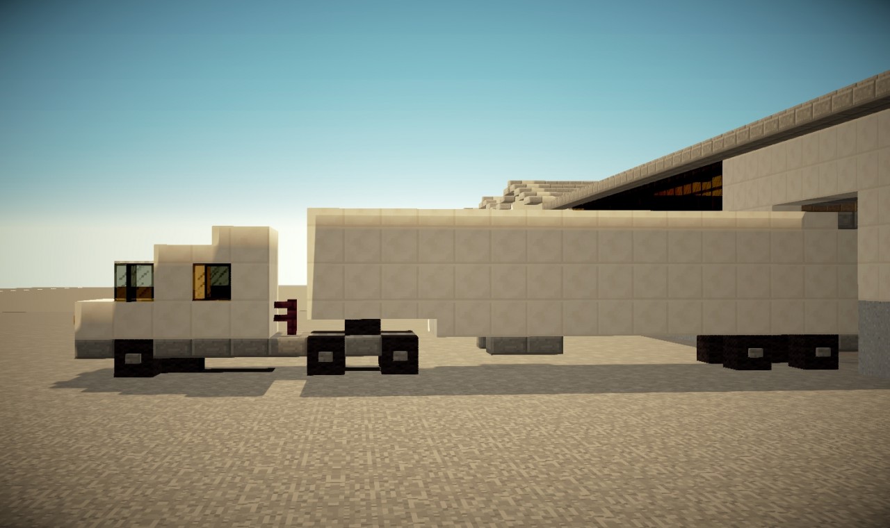 Average Semi-trailer Truck 1:1 Scale Minecraft Map