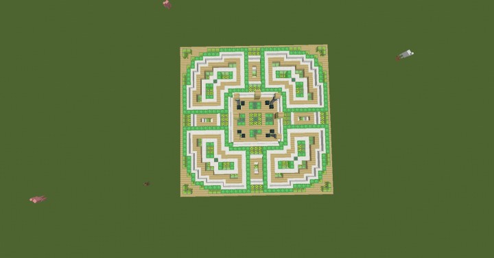 Simple Flat Server Spawn {FREE} Minecraft Map