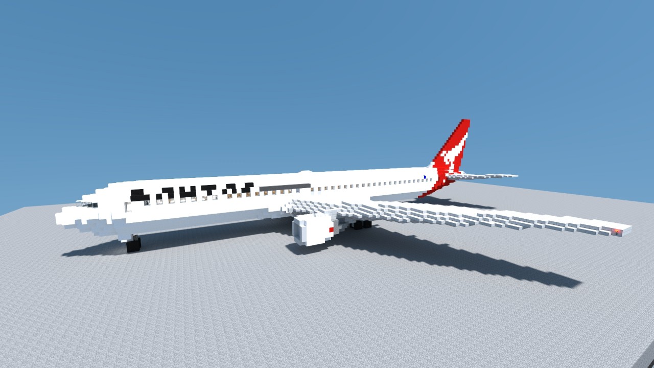 Boeing 767-300ER Qantas Minecraft Map
