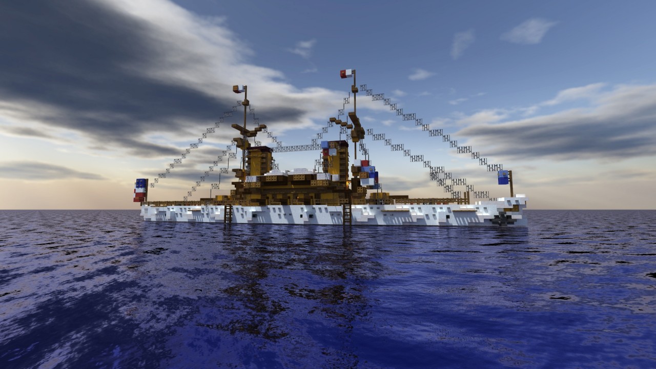 Fictional USS Protected Cruiser - Olympia-Class inspired Minecraft Map