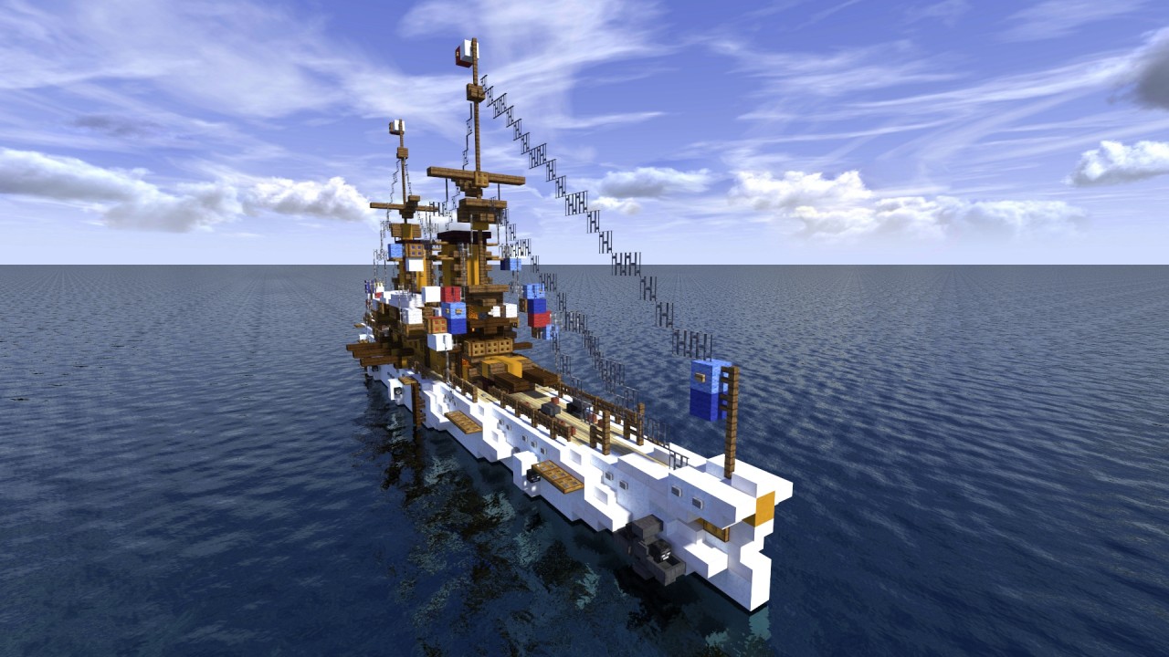 Fictional USS Protected Cruiser - Olympia-Class inspired Minecraft Map