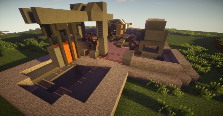 FLAK 44 12.8cm AA Bunker Minecraft Map