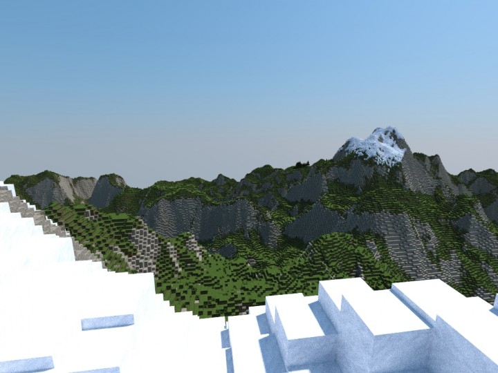 Mountain range Minecraft Map