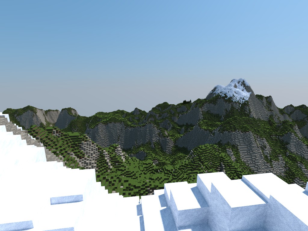 Mountain range Minecraft Map