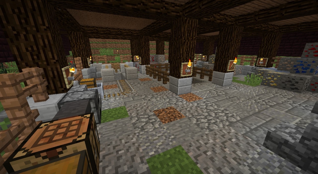 UHC spawn village Minecraft Map