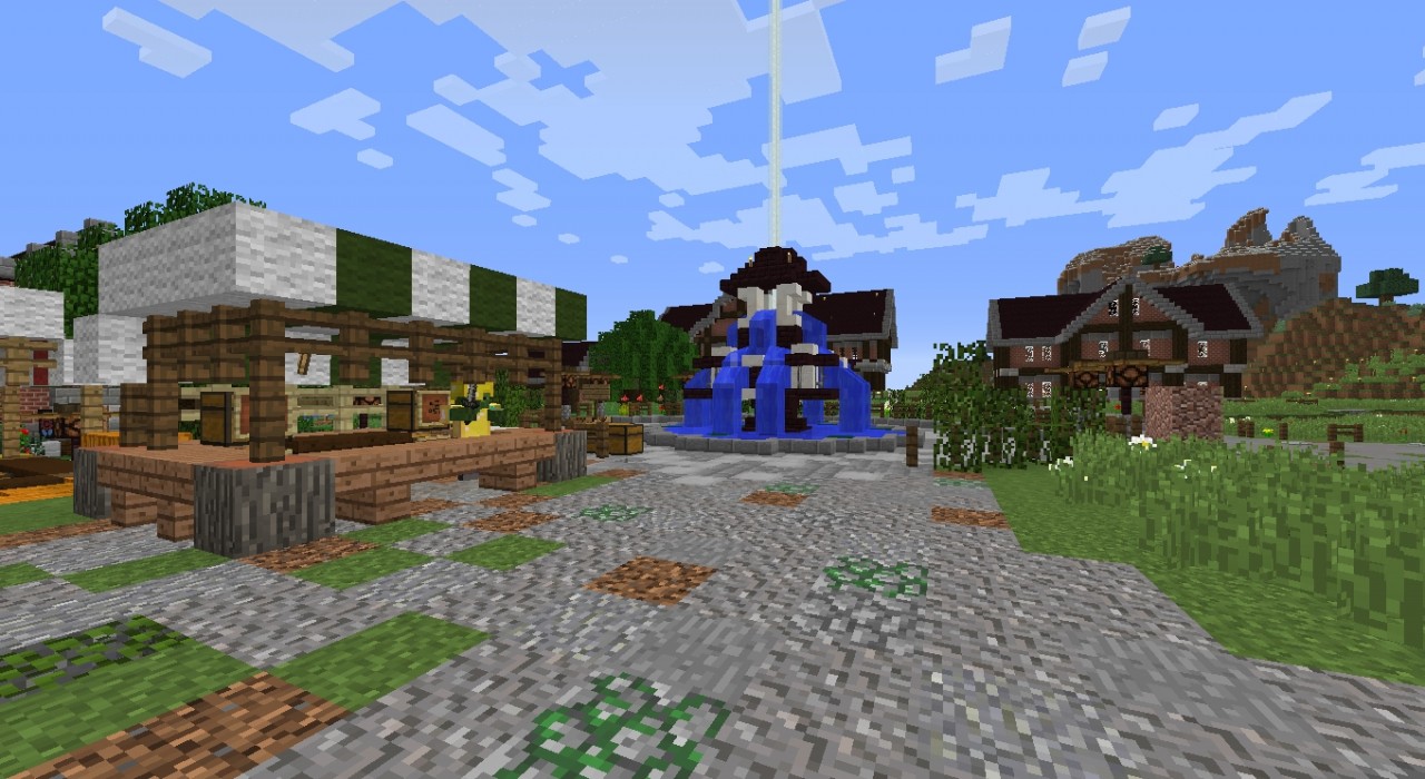 UHC spawn village Minecraft Map