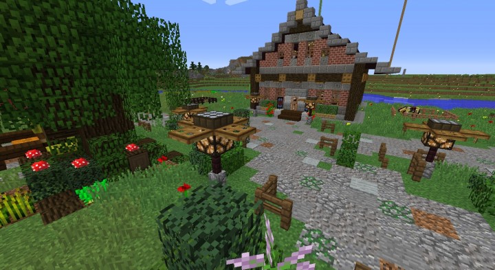 UHC spawn village Minecraft Map