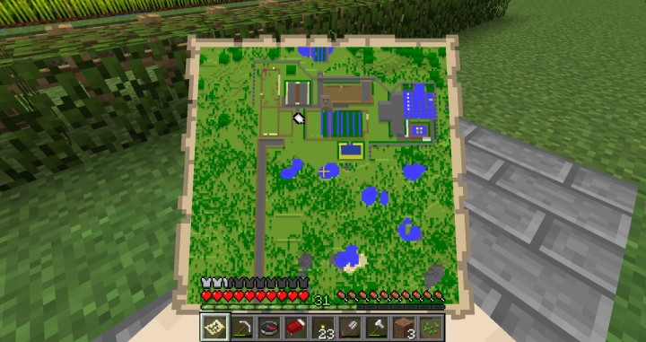 production leather/wool weat farm. Minecraft Map