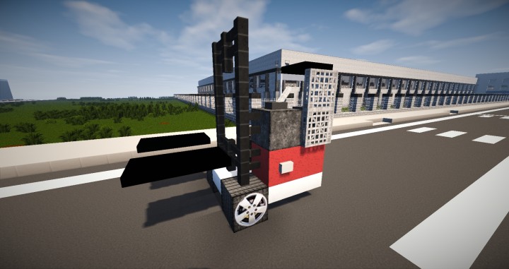 Vehicle - Trailer + Truck Mounted Forklift Minecraft Map