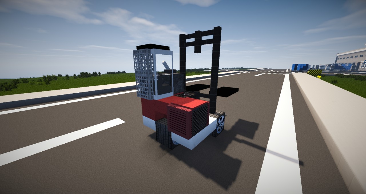 Vehicle - Trailer + Truck Mounted Forklift Minecraft Map