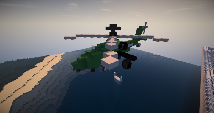 Helicopter - AH 64 Apache Minecraft Map