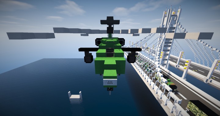 Helicopter - AH 64 Apache Minecraft Map