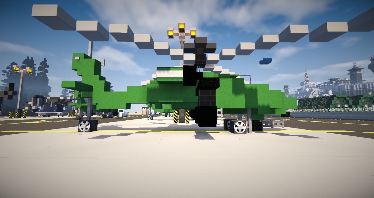 Helicopter - AH 64 Apache Minecraft Map