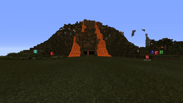 small hollow volcano Minecraft Map