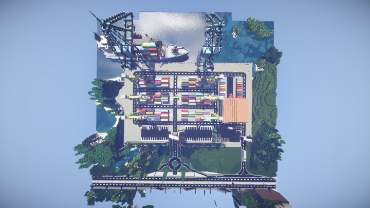 Commercial Harbor Minecraft Map