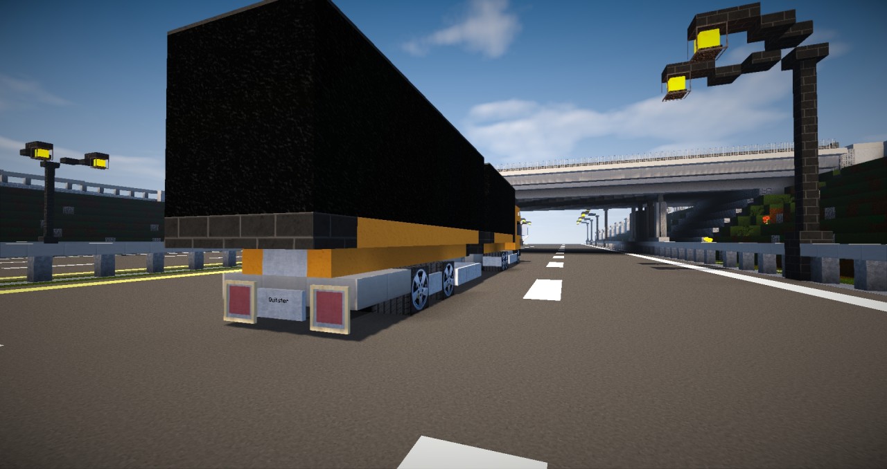 Vehicle - Rigid Truck with Trailer Minecraft Map