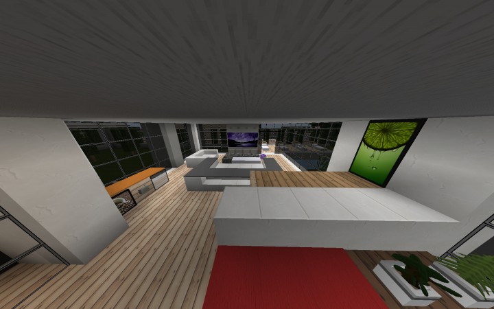 Minecraft-Medium Sized modern house Minecraft Project