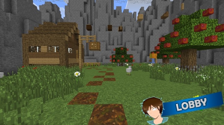 Small lobby with the theme mountains Minecraft Map