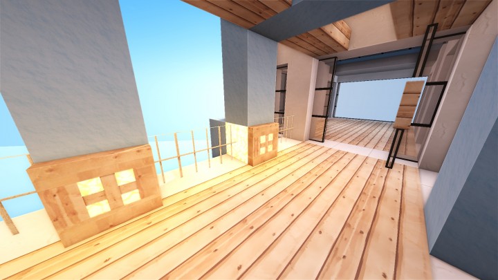 Modern House 28x12 Minecraft Map