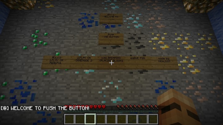 Push The Button Minecraft Map