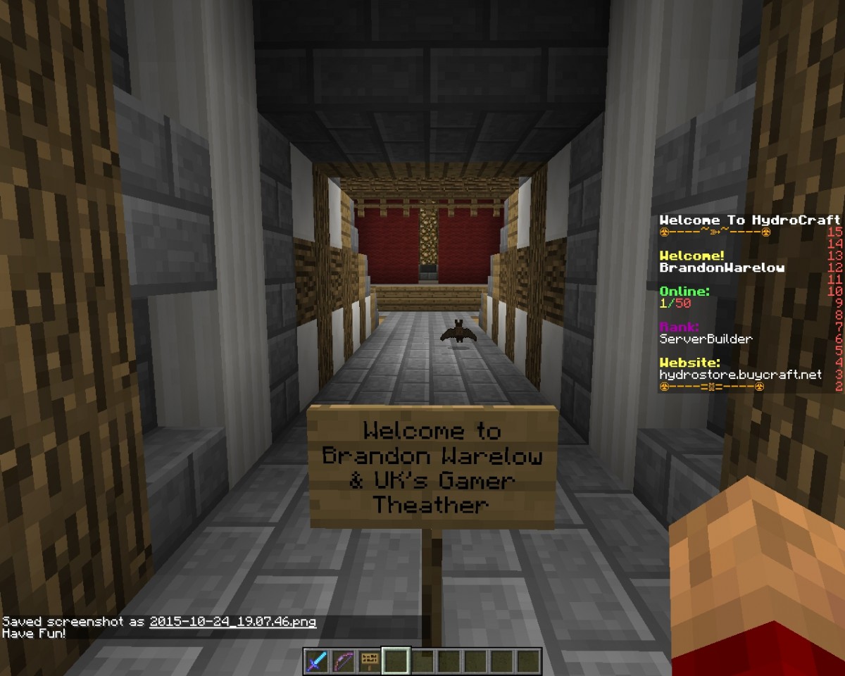 My Theater on HydroCraft Minecraft Map