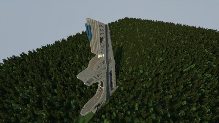Futuristic Border Guard Tower Minecraft Map