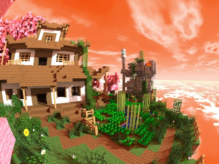 Flying Island [Japanese Style] Minecraft Map