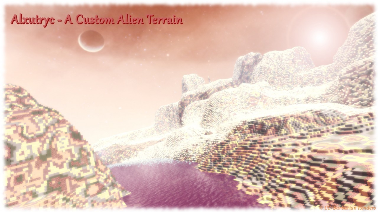 Alxutryc - A Custom Alien Terrain Minecraft Map