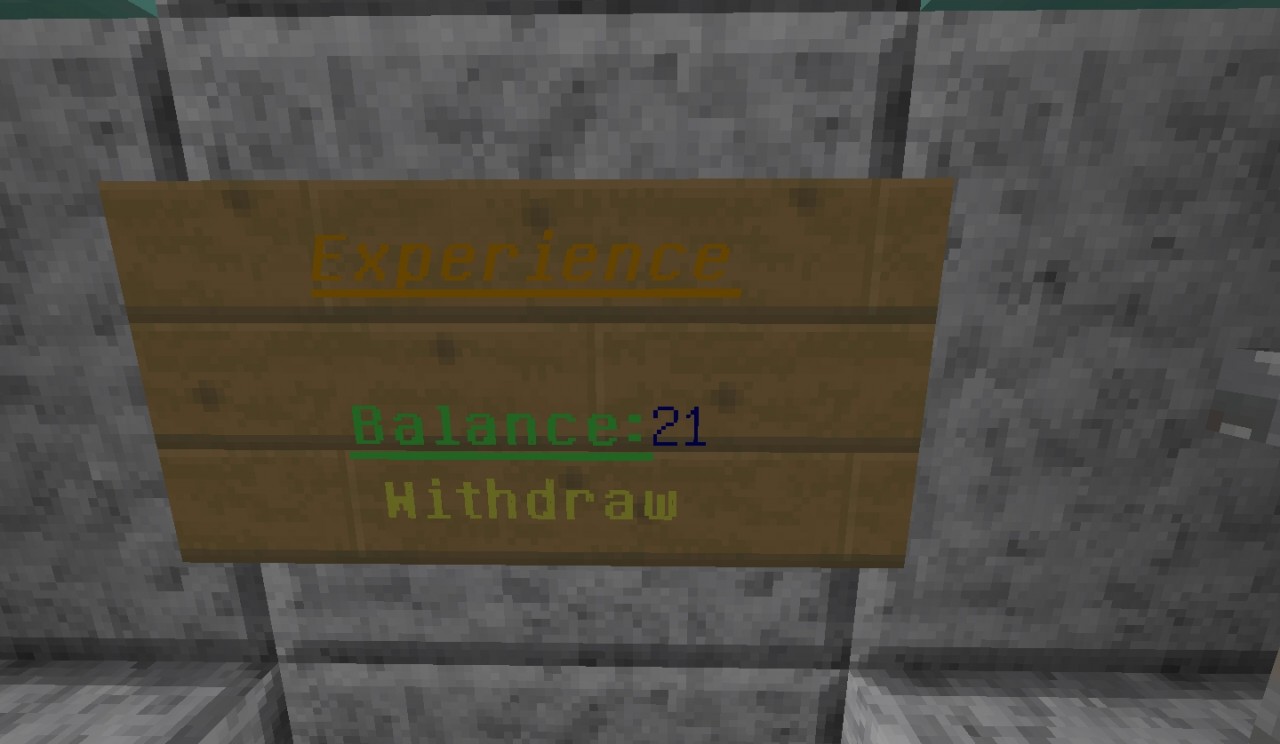 Exp Storage! Vanilla 1.8+ ! Minecraft Project