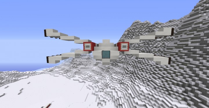 Star wars X wing model Minecraft Map