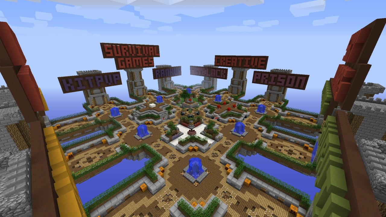 Minecraft Server Hub By: lightune Minecraft Map