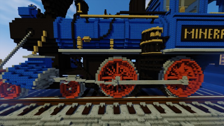UPDATED* 4-4-0 American Steam Locomotive & Train, "Mineral ...