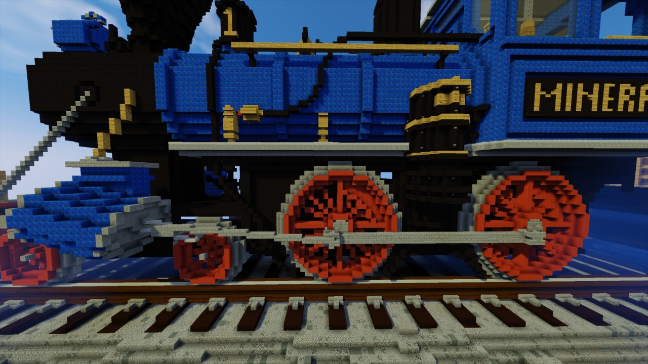 UPDATED* 4-4-0 American Steam Locomotive & Train, "Mineral ...