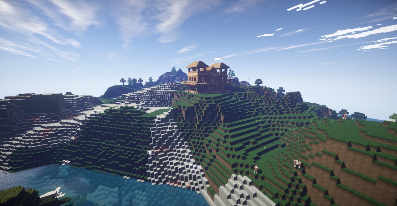 Beautiful Wooden Hut Minecraft Map