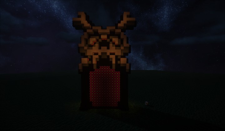 2,5D Skeleton Door Minecraft Map