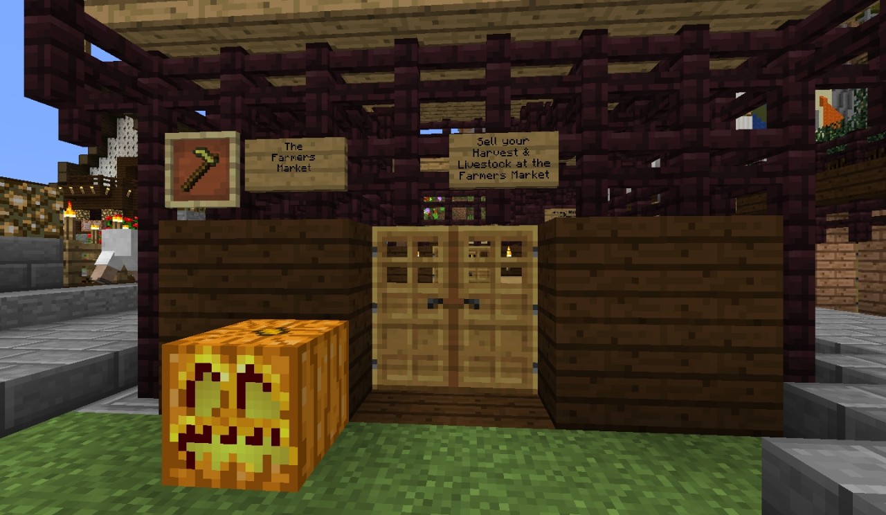 Our World: Feature: Farmers Market Minecraft Map