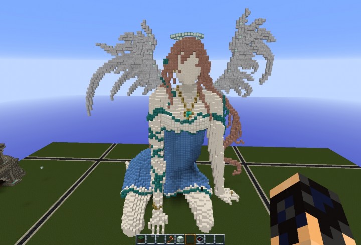 Kneeling angel Minecraft Map