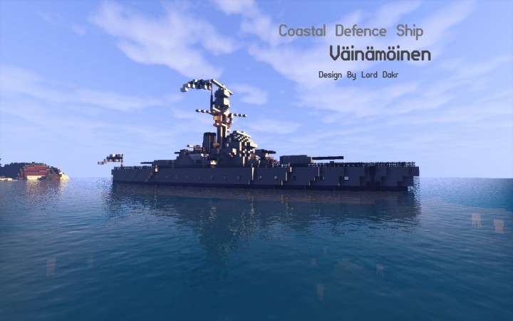 Coastal Defence Ship - Väinämöinen Design By Lord Dakr Minecraft Map