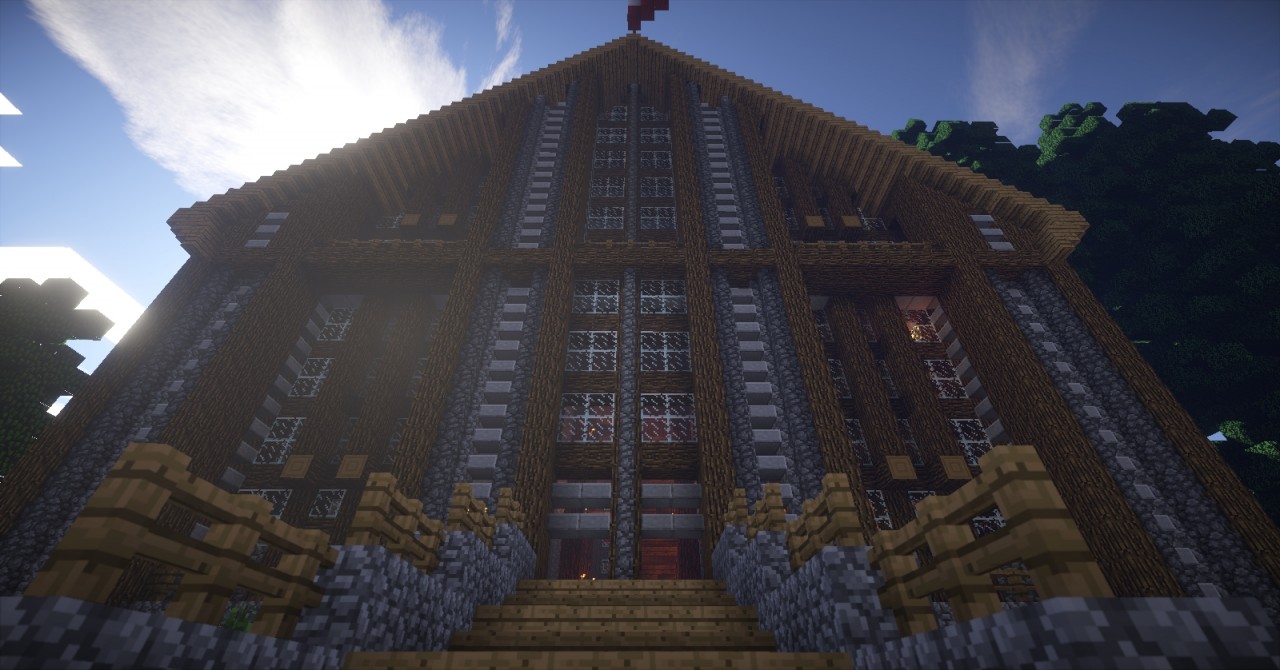 Medieval Guild hall- interior and exterior Minecraft Map