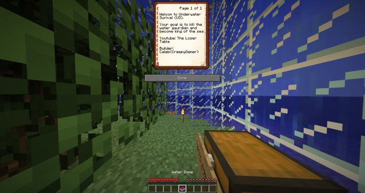 Under Water Survival beta Minecraft Map