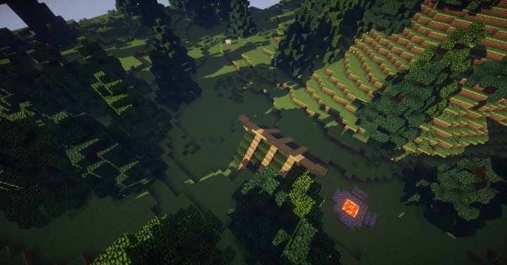 Medieval Camp with a fire Minecraft Map