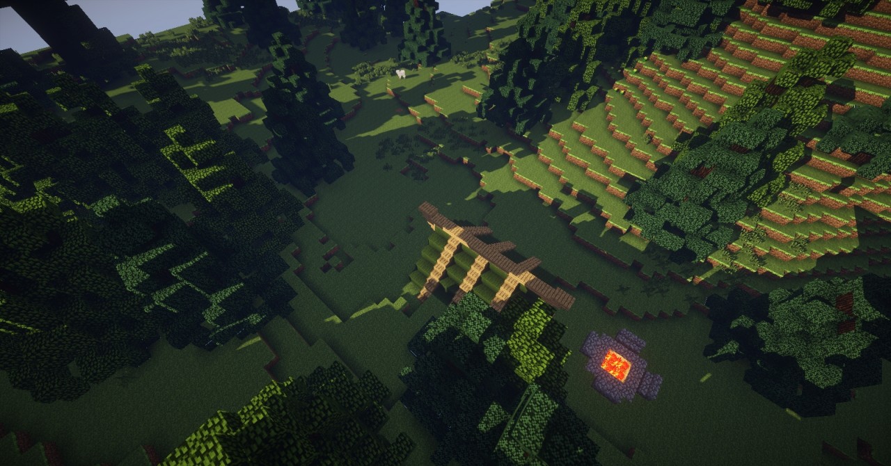 Medieval Camp with a fire Minecraft Map